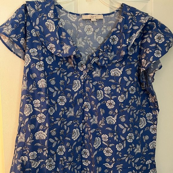 LOFT | Tops | Loft Floral Blouse | Poshmark